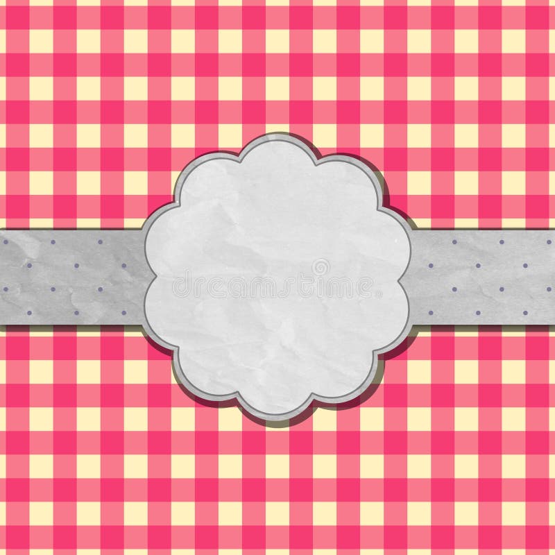 Tarjeta Rectangular Retra Del Libro De Recuerdos-estilo Stock de ...