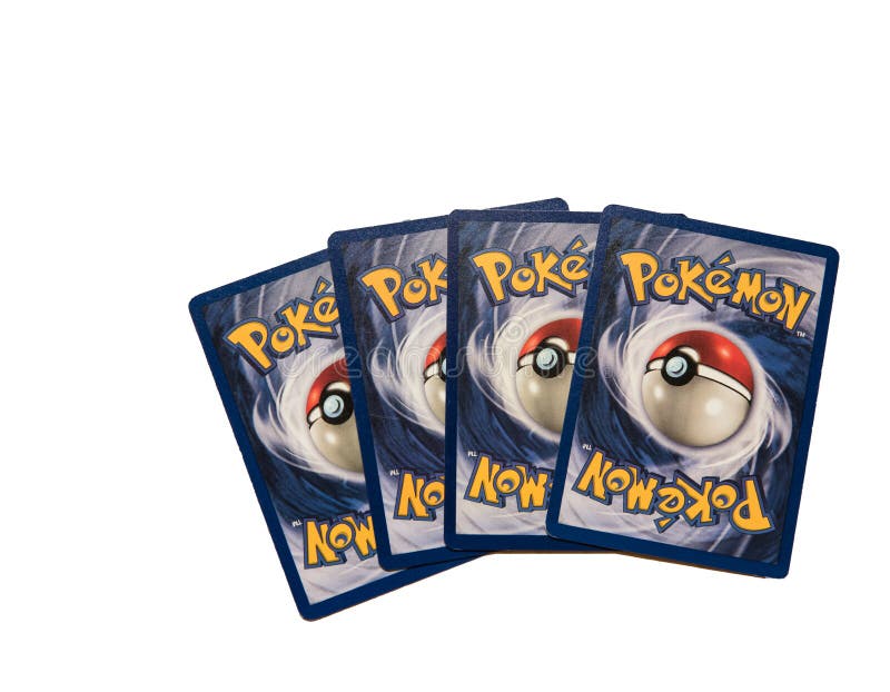 Tarjetas De Pokemon En Blanco Foto de archivo editorial - Imagen de ...