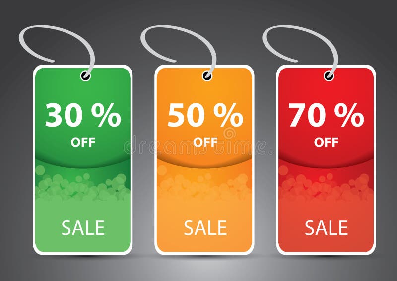 Tarjetas De Precio De Descuento, Etiquetas, Etiquetas Ilustración del ...