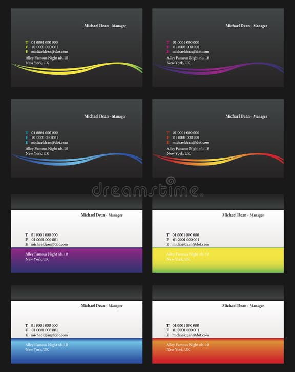 Tarjetas de visita - 14 ilustración del vector. Ilustración de ...