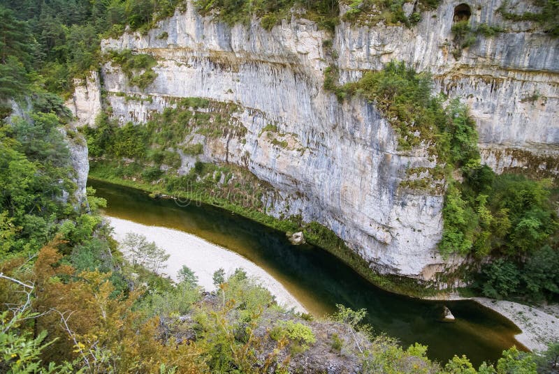 Tarn gorge, France stock photo. Image of medieval, architecture - 53249176