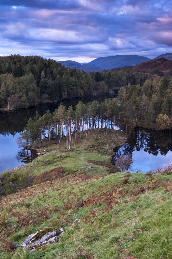 Tarn Hows stock image. Image of sunset, holiday, storm - 27350745