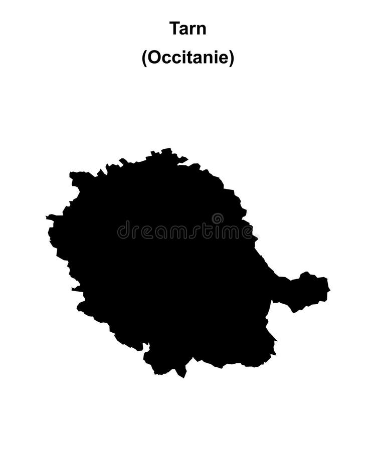 Tarn outline map stock vector. Illustration of area - 385356387