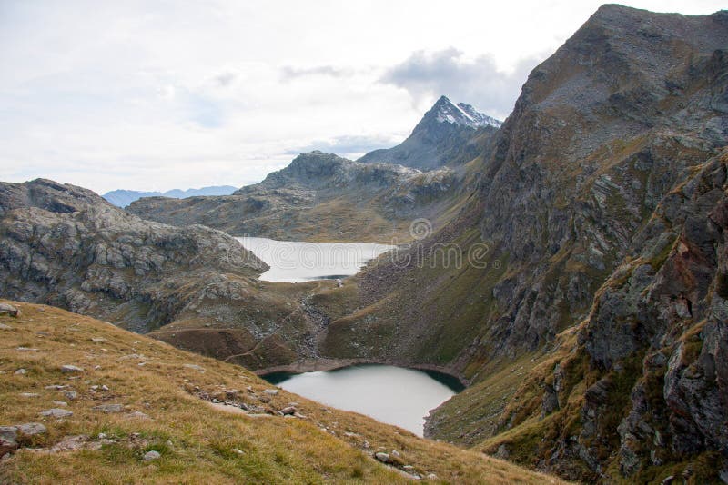 Tarn over the dolomites stock photo. Image of water, alps - 38163272