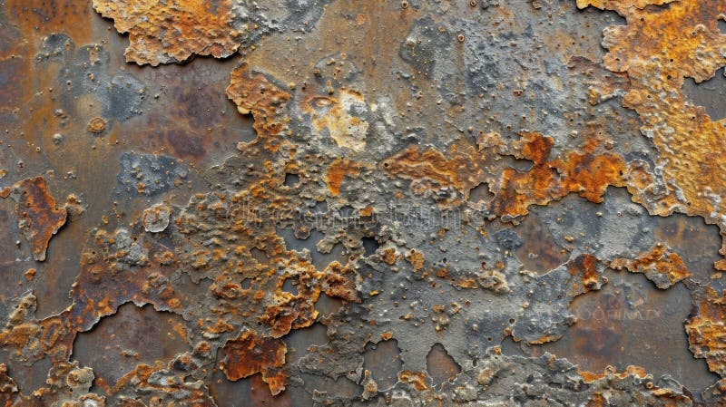 A Tarnished Metal Plate with a Pitted Uneven Texture from Years of ...