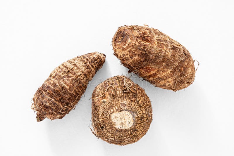 Taro or eddo root stock image. Image of healthy, isolated - 282098299