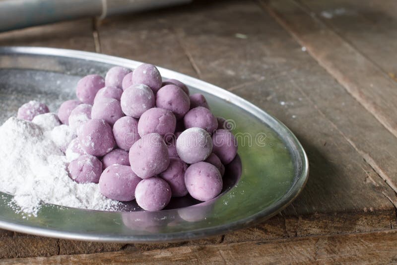 Taro rice ball stock photo. Image of recipe, dumpling - 41885306