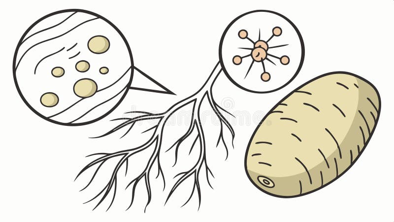 Taro Root, Fresh Vegetable and Ingredient Illustration Vector Design ...