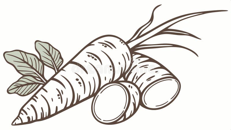 Taro Root, Starchy Vegetable and Food Ingredient Design. Vector Design ...