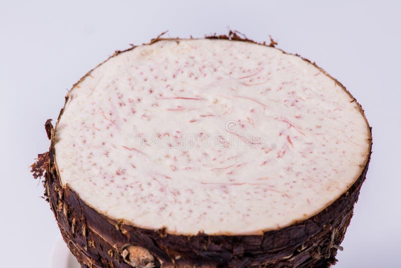 Taro Roots , Bamboo Basket. Stock Photo - Image of earth, fruit: 131246960