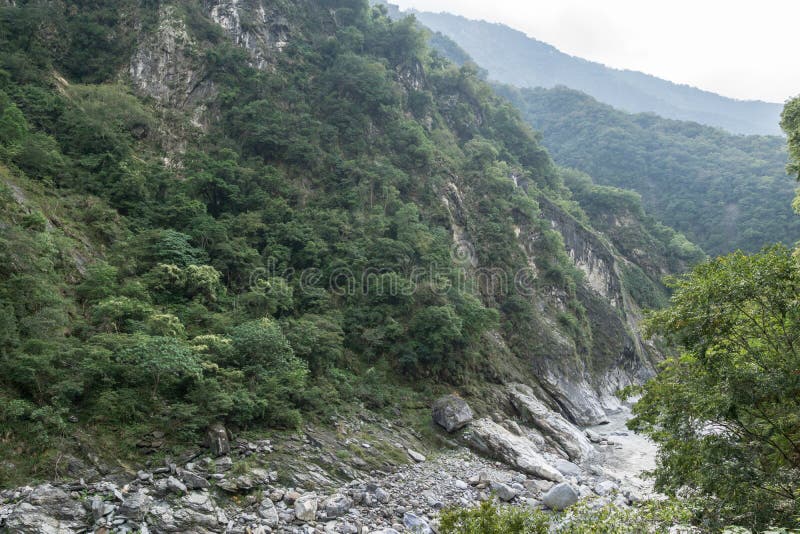 Liwu River Flowing in Taroko Gorge in Taiwan. Stock Image - Image of ...
