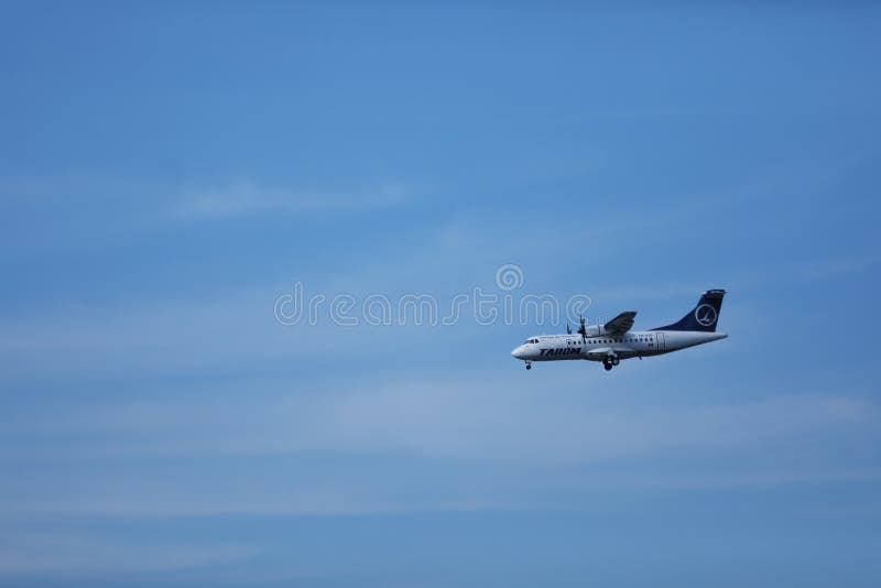 Tarom Plane in the Sky, Landing Editorial Photo - Image of a330, flight ...
