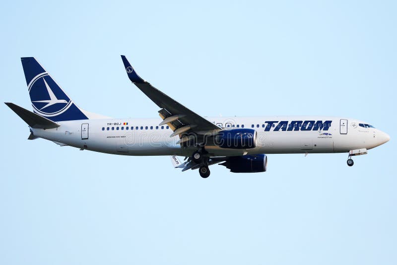 Tarom Plane Flying Up in the Sky Editorial Photo - Image of airlines ...