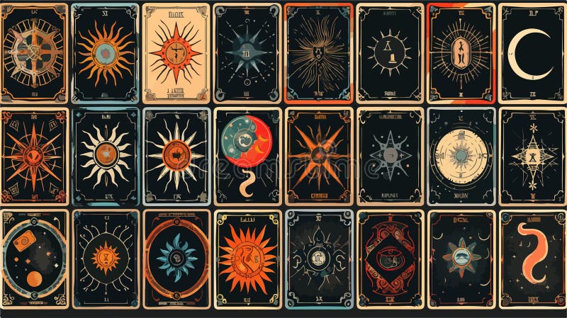 Oracle Card Back Stock Illustrations – 69 Oracle Card Back Stock ...