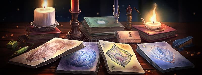 Tarot Cards, Divination and Fortune Telling. Generative AI Stock ...