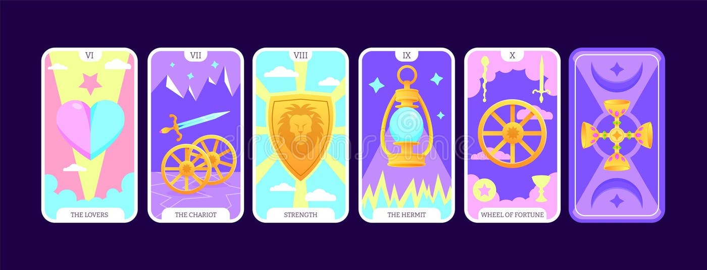 Tarot Card Vector Lovers Stock Illustrations 42 Tarot Card Vector