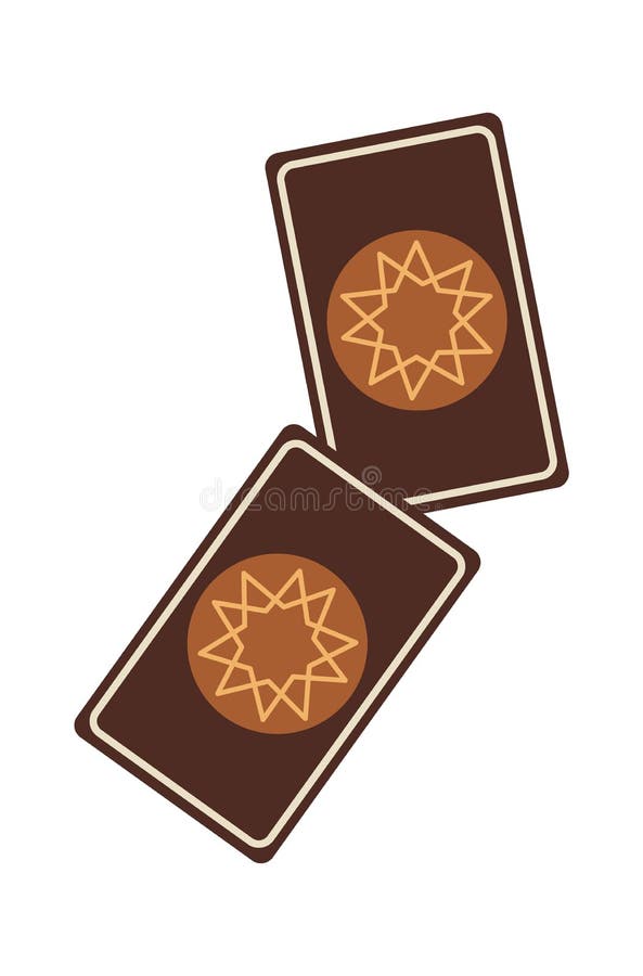 Tarot Cards Flat Icon Divination, Future Prediction Stock Vector ...