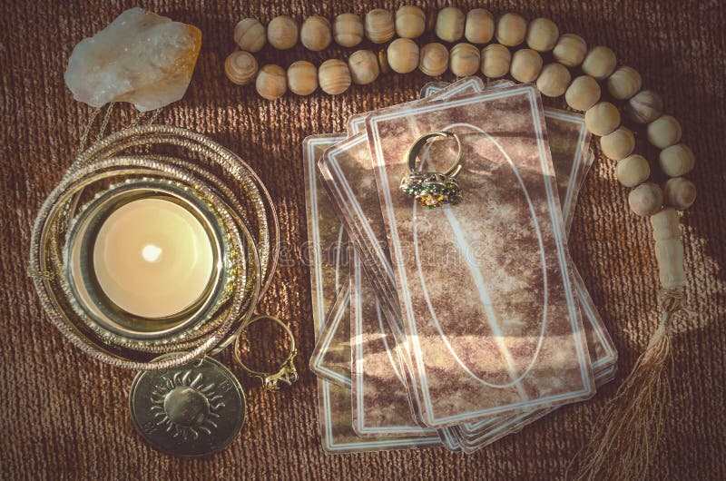 Tarot cards. stock image. Image of table, reading, cards - 134665447