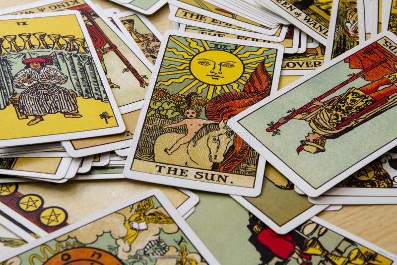 Tarot cards stock photo. Image of spread, telling, divination - 180432942