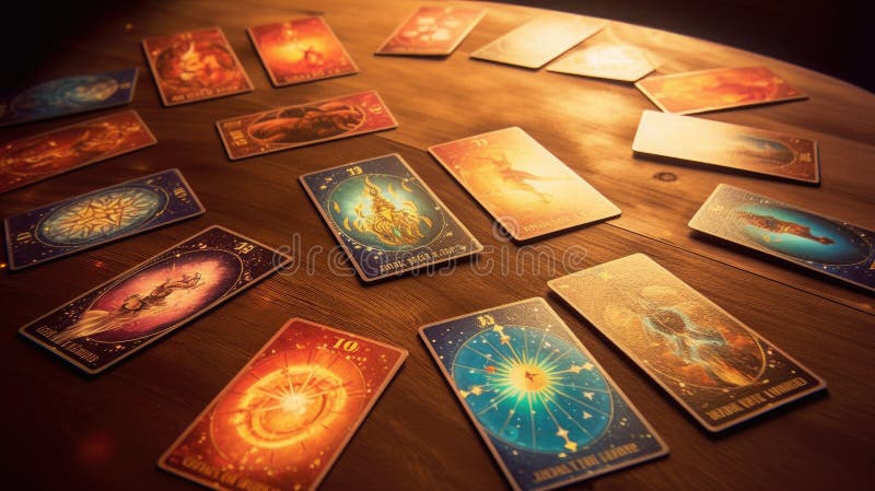 Tarot Cards for Predict the Future. Gypsy Card Stock Illustration ...