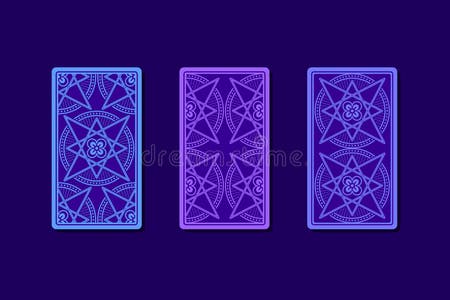 Tarot Cards by Reverse Side. Classic Designs Stock Vector ...