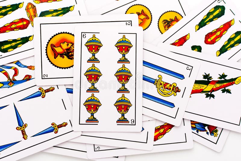 Tarot Cards, the Six Cups Card on the Front. Tarot Deck Editorial Image ...