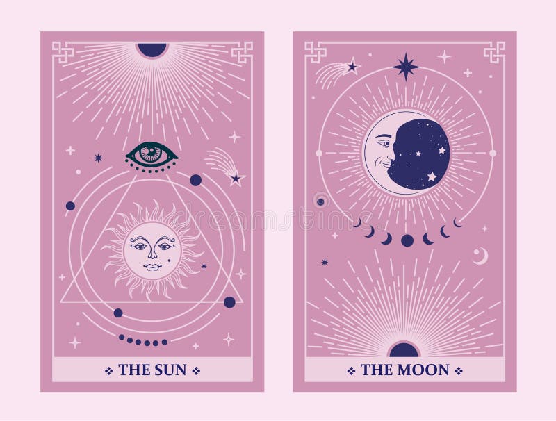 Tarot Cards Sun and Moon, Celestial Tarot Cards Basic Witch Tarot ...