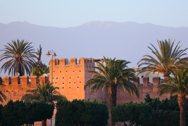 Taroudant City Ramparts, Morocco Stock Image - Image of travel, rampart ...