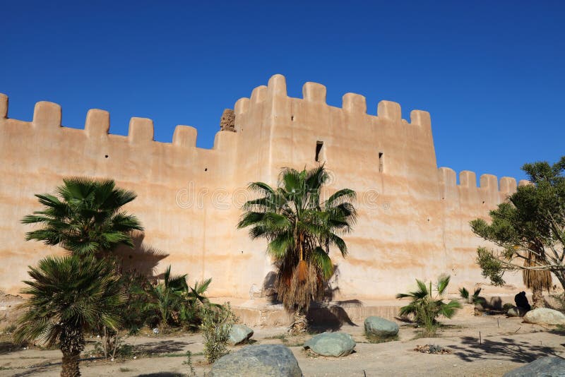 Taroudant City Walls, Morocco Stock Photo - Image of sightseeing, tree ...