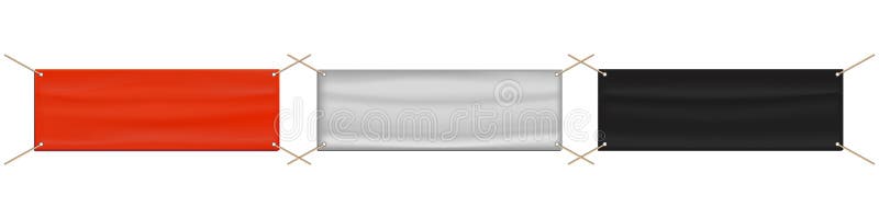 Tarpaulin Advertising Banner Template Set - Vector Illustrations ...