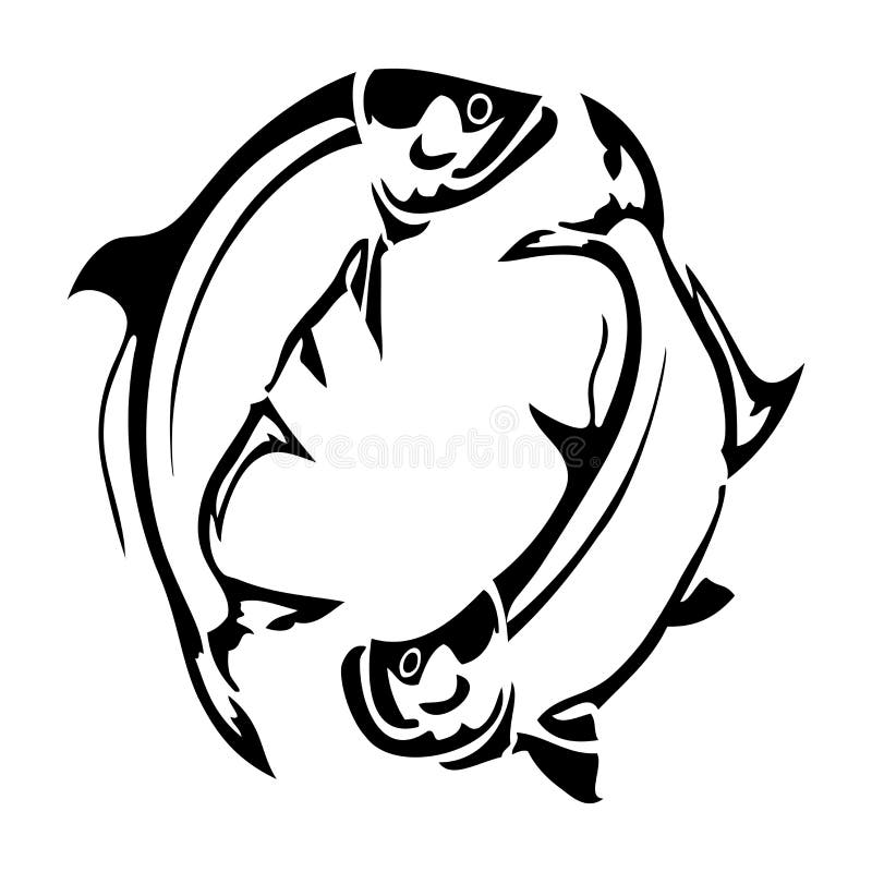 Tarpon Jumping Drawing