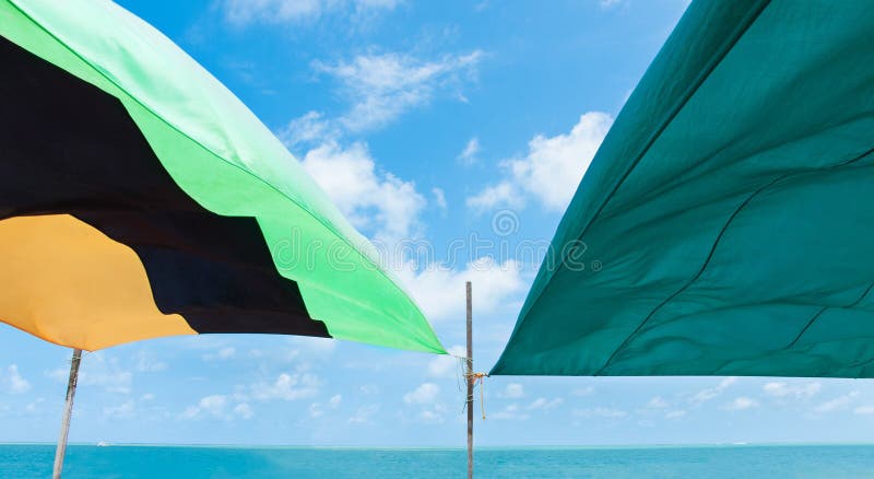 Tarps on Beach stock image. Image of summer, outdoors - 36741157