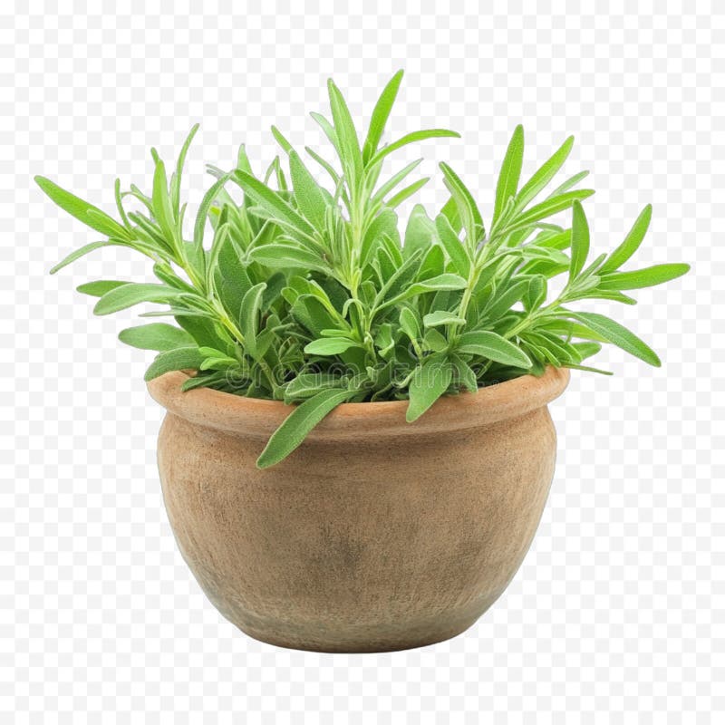 Tarragon Spice in an Earthen Pot Stock Illustration - Illustration of ...