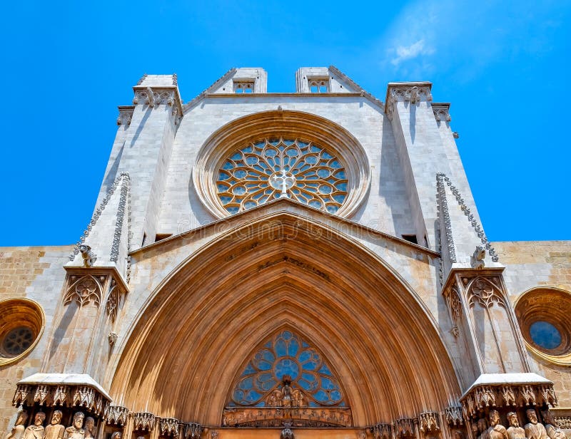 Tarragona Cathedral Catedral De Tarragona, Spain Stock Image - Image of ...