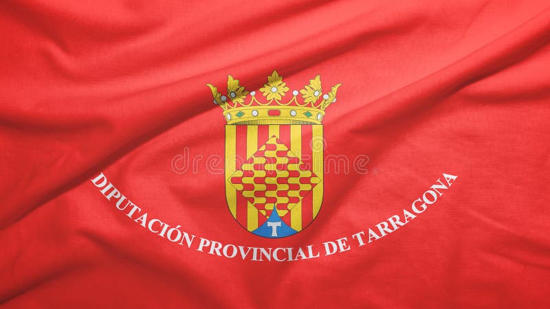Flag of Tarragona is the Capital of the Tarragona Province of Ea Stock ...