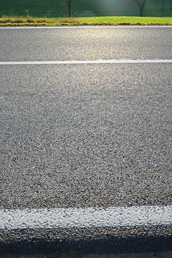 Tarred Road Through Lush Woodland Stock Image - Image of lush ...
