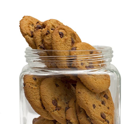 Tarro De Galletas De Chocolate Foto de archivo - Imagen de tarro ...