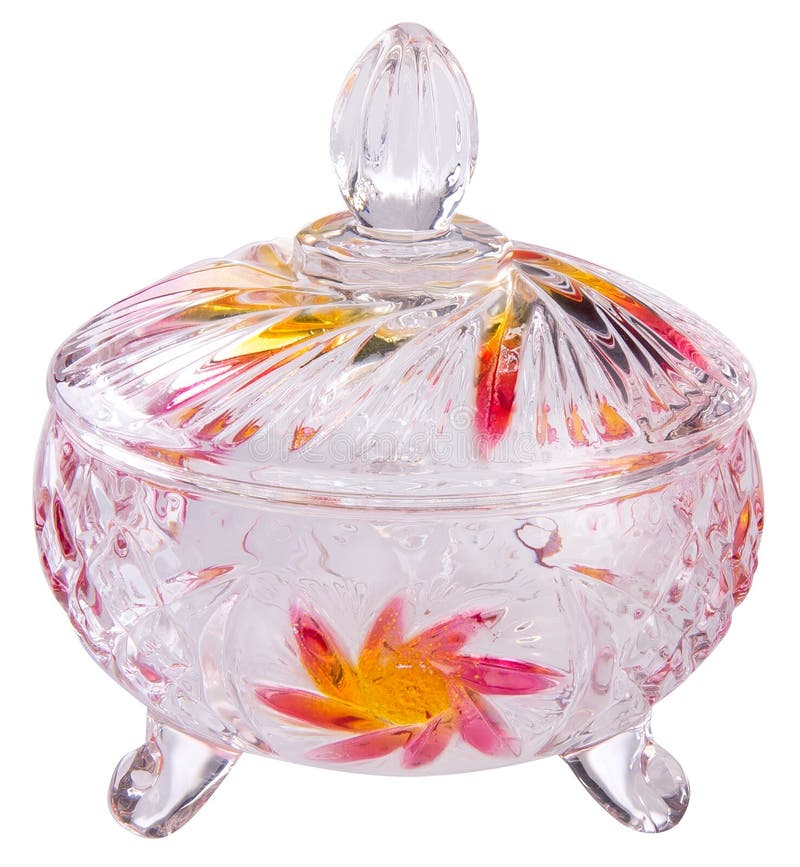 Tarro Tarro Cristalino En Un Fondo Imagen de archivo - Imagen de tarro ...