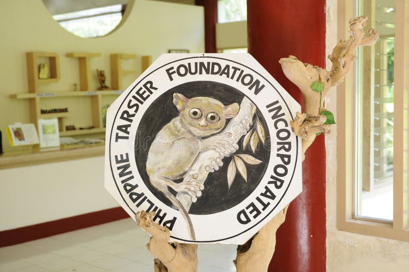 Tarsier sign editorial stock image. Image of sign, tarsier - 45176649