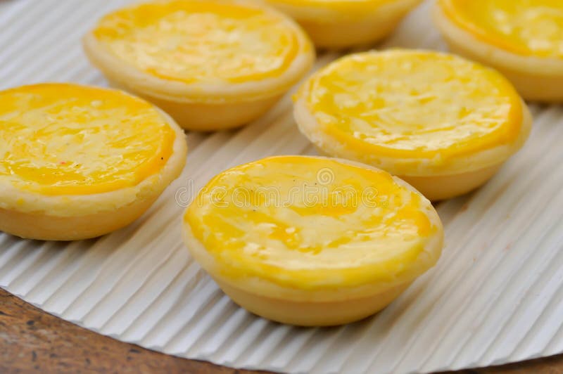 Tart or cheese tart stock image. Image of hong, hand - 189682231