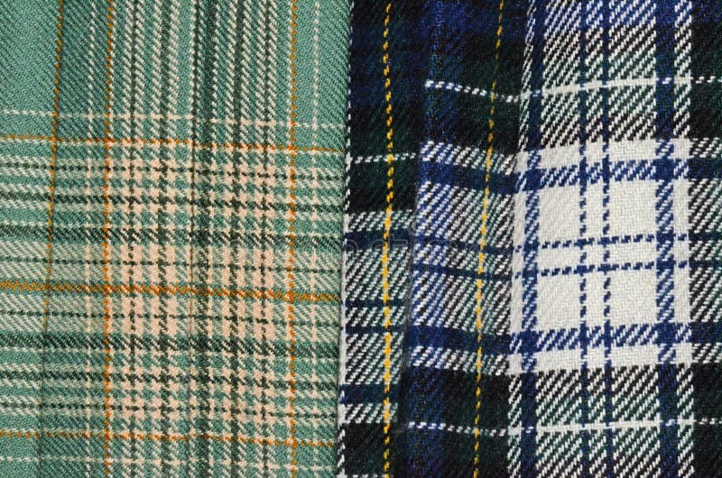 Scottish Kilts Have Distinctive Patterns Stock Photo - Image of ...