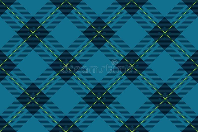 Vector Seamless Blue Tartan Plaid Illustration with Light Blue, Dark ...