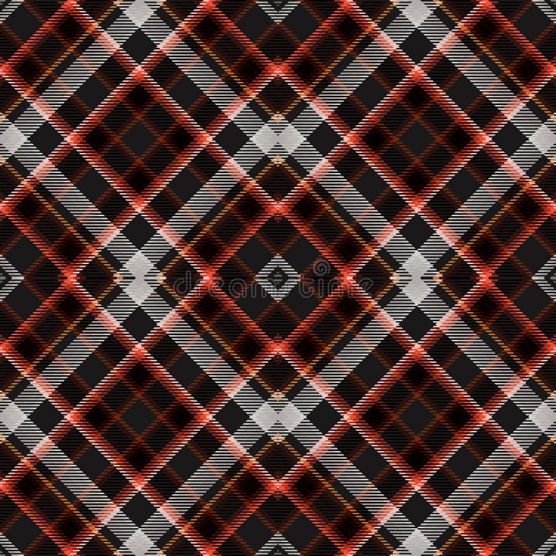 Tartan Pattern, Diagonal Fabric Background, Cell Stock Illustration ...