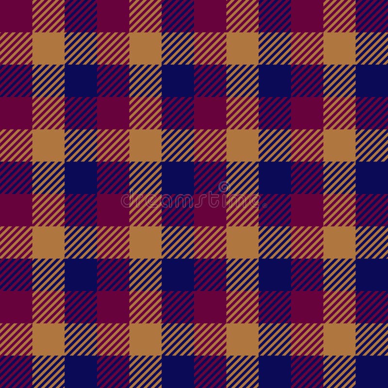 Vector Tartan Plaid Pattern in Red, Blue and Brown Colors Stock Vector ...
