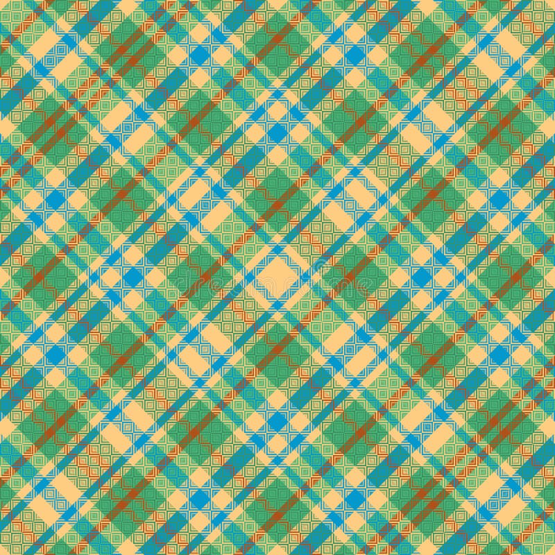 Tartan Plaid Pattern with Texture. Stock Vector - Illustration of ...