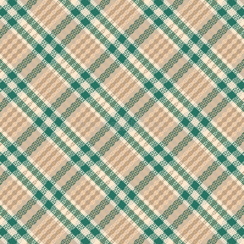 Tartan Plaid Pattern with Texture. Stock Vector - Illustration of ...