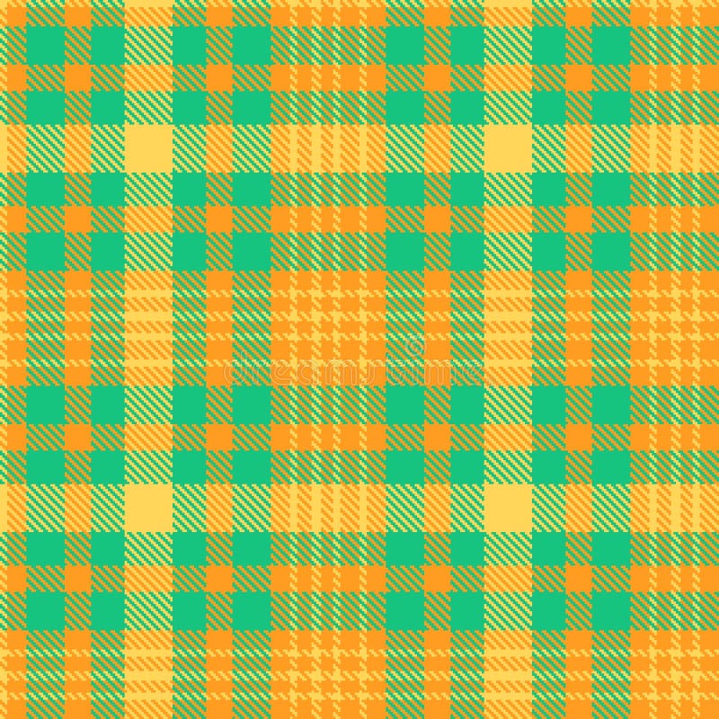 Modern Seamless Tartan in Dark Mango Tones Fabric Design Stock Vector ...