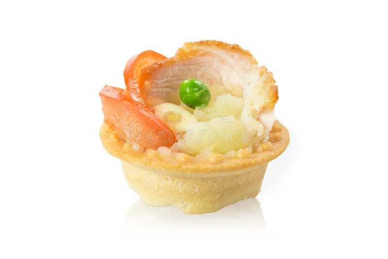 Tartlets with chicken stock image. Image of meat, tart - 51896955