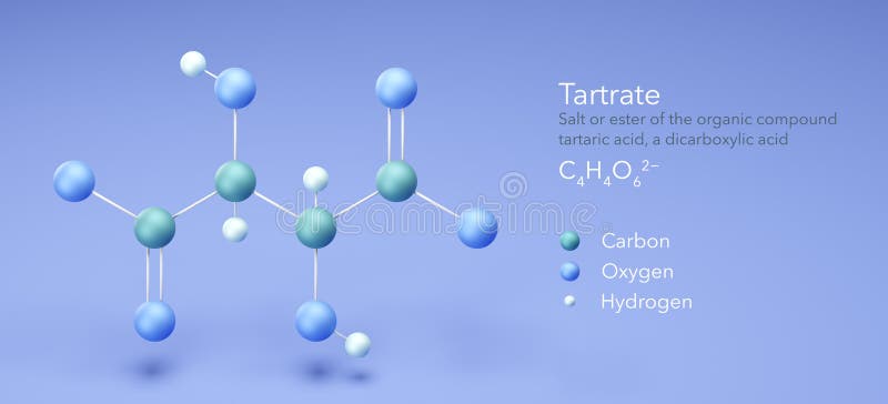 Tartrate, Salt, Ester, Molecular Structures, 3d Model, Structural ...