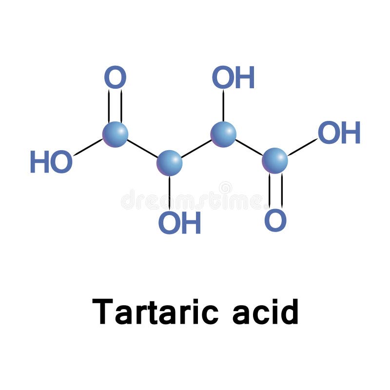 Tartrique Est Un Acide Alpha-hydroxy-carboxylique Illustration de ...